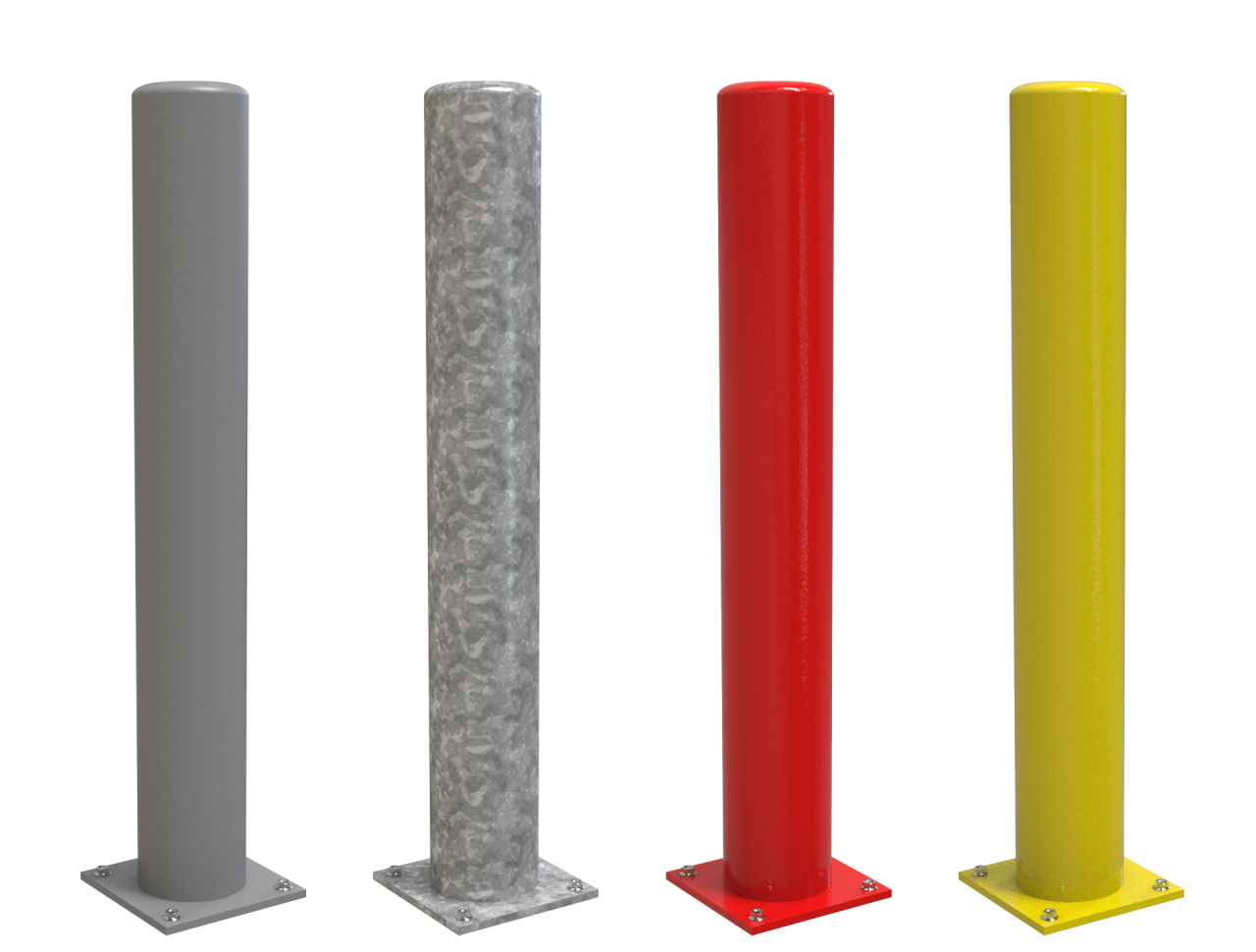 Commercial Bolt Down Bollards - Top Gard Cap